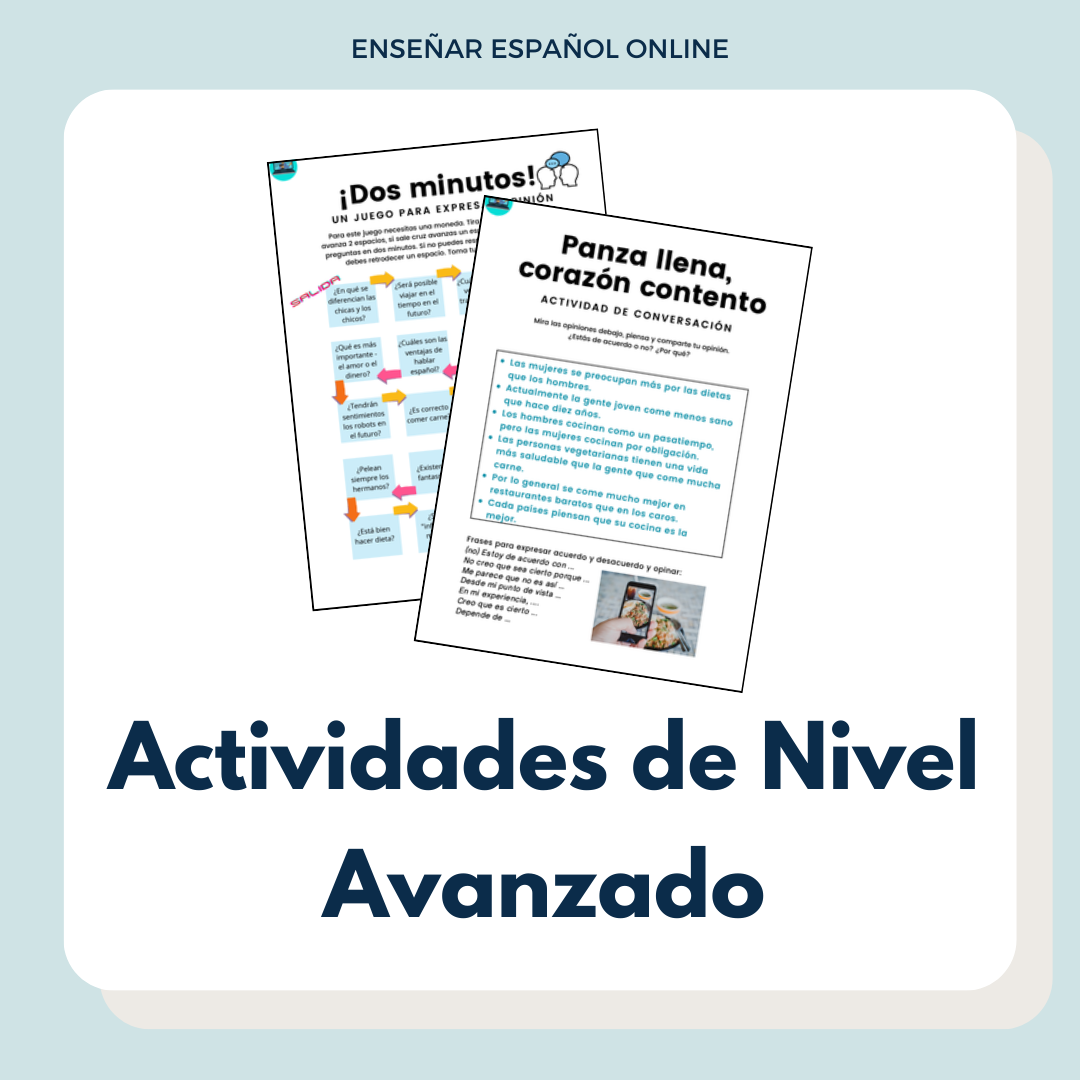 Actividades para la primera clase de español – Enseñar Español Online