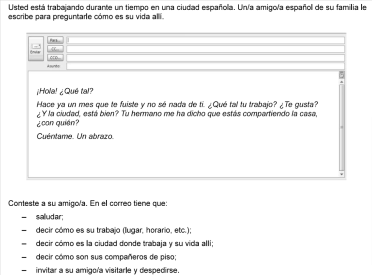 Actividades de expresión escrita para la clase de español online ...