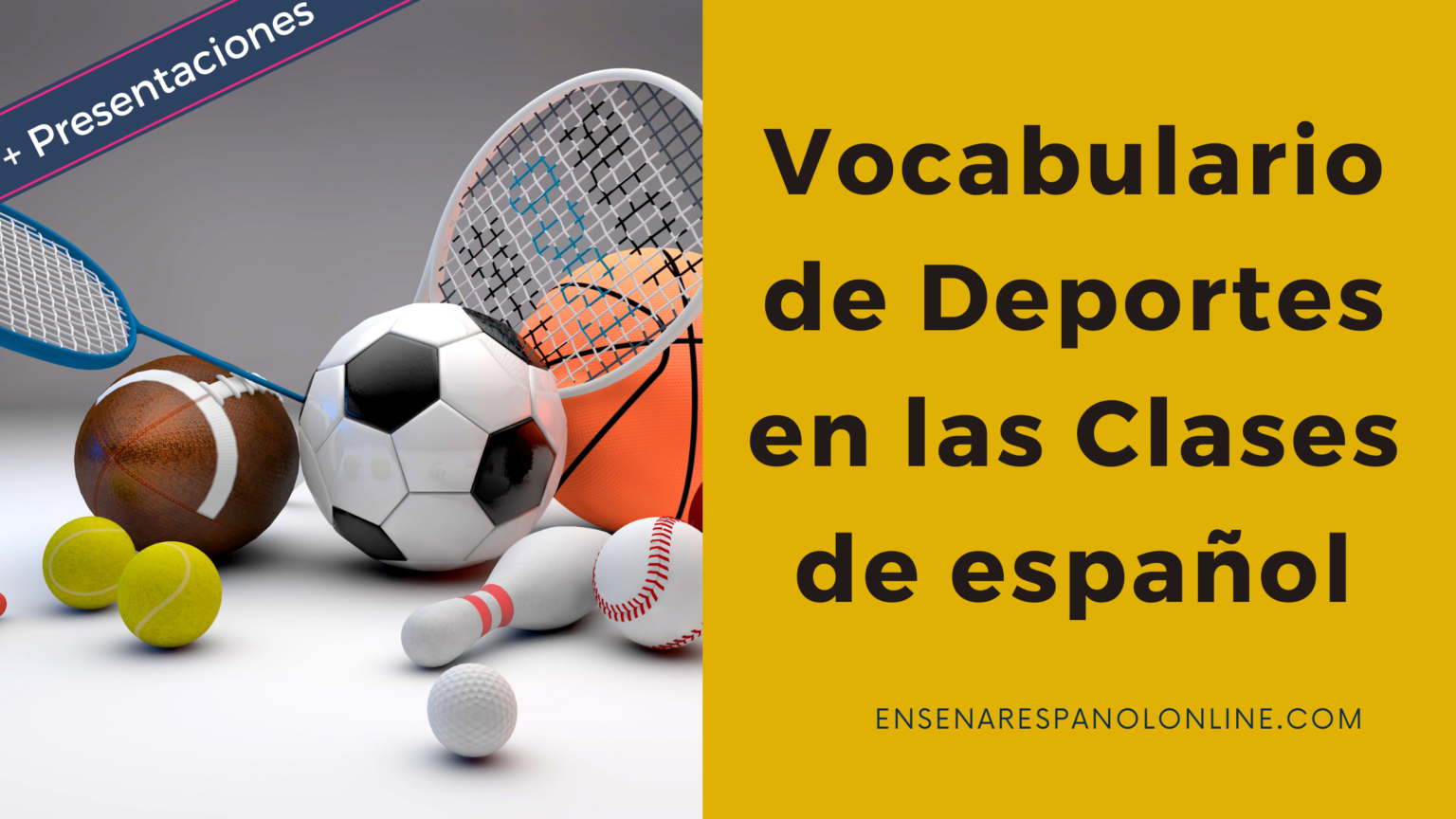 Enseñar el vocabulario de Deportes en español en línea – Enseñar ...